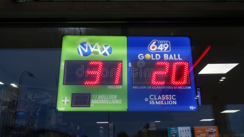 A Screen with Lottery Winning Prizes Editorial Image - Image of luck ...