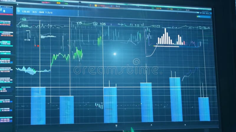 A Computer Monitor Displays a Graph of Plant Growth Stock Footage ...