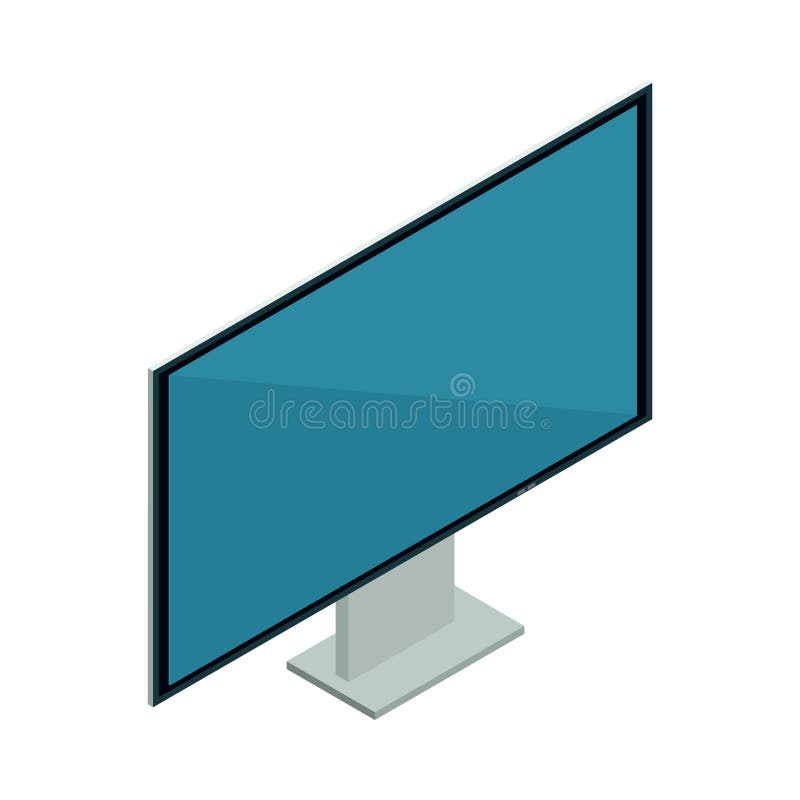 Computer Monitor Icon stock vector. Illustration of mouse - 273301514