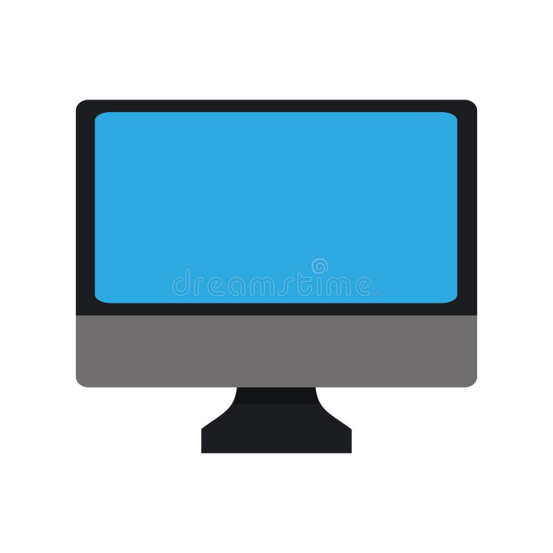 Computer monitor icon stock illustration. Illustration of screen - 73463327