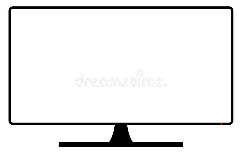 Computer-Monitor-Kopien-Raum Vektor Abbildung - Illustration von ...