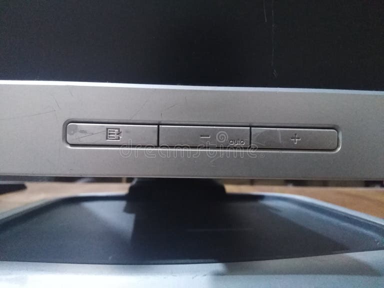 Computer Monitor Lcd Setting Buttons Stock Image - Image of monitor ...