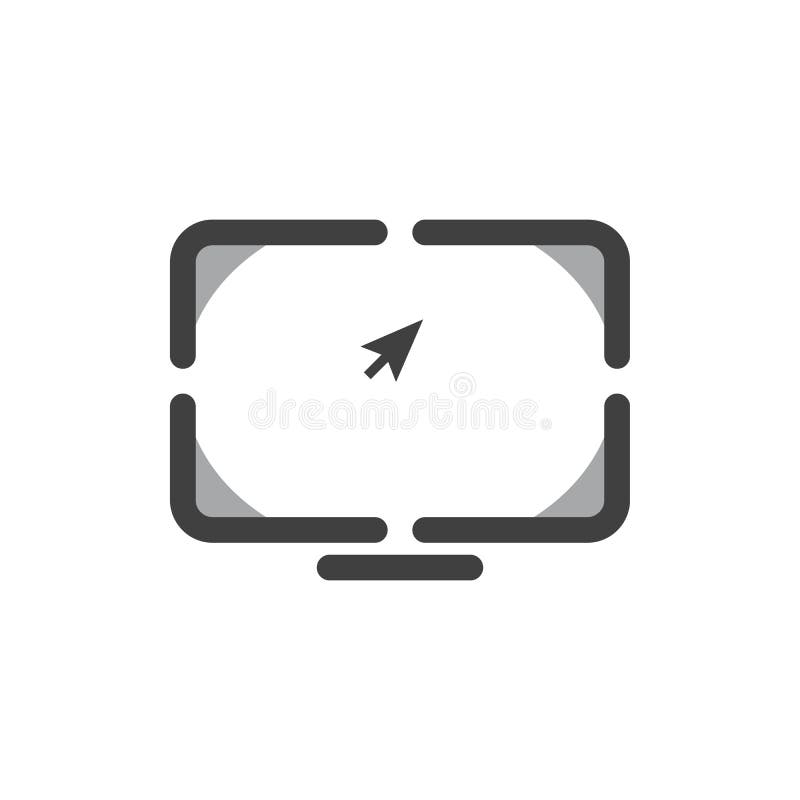 Computer Monitor Logo Vector Stock Vector - Illustration of pixel, game ...