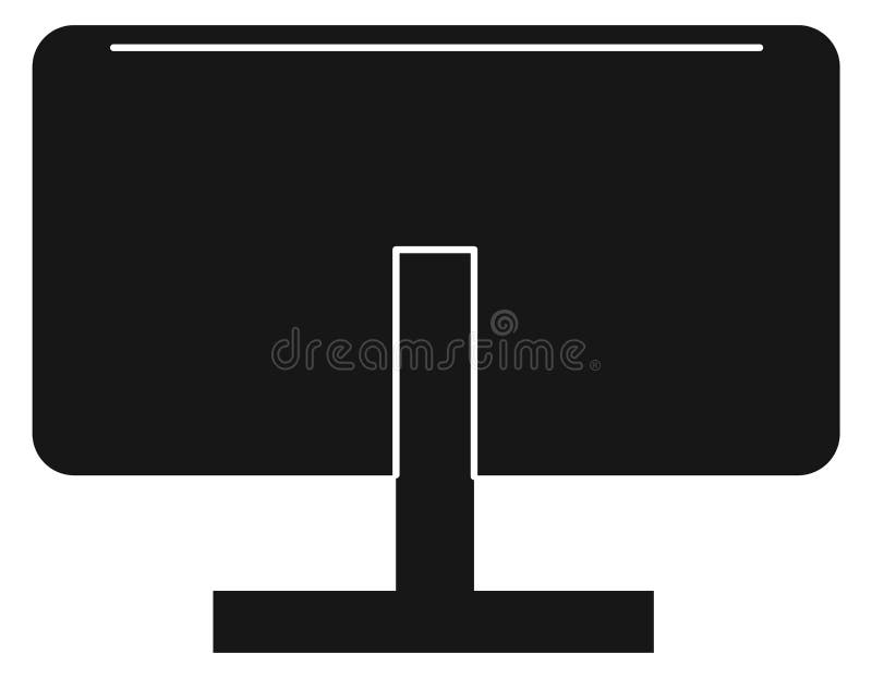 Computer Lcd Monitor Back Stock Illustrations – 237 Computer Lcd ...