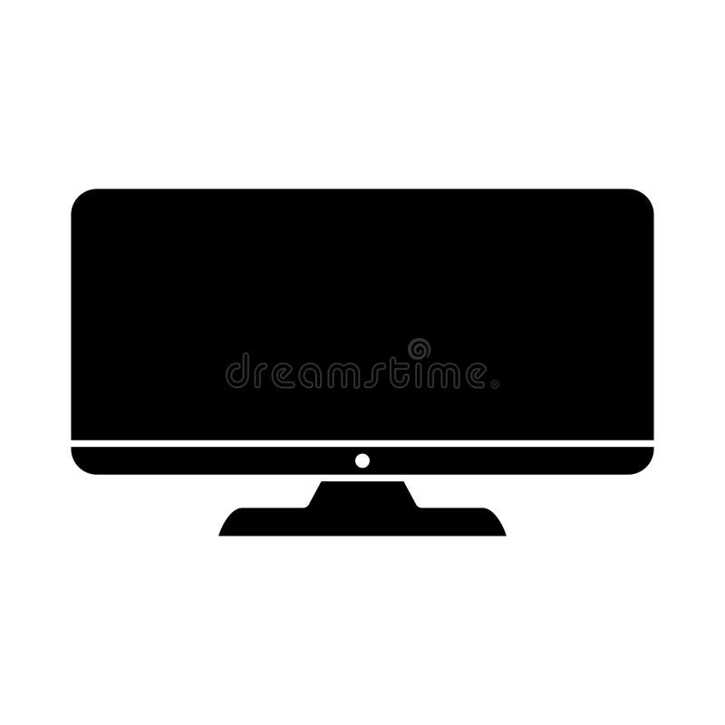 Computer Monitor Screen Flat Icon Vector Stock Vector - Illustration of ... Computer Monitor Screen Flat Icon Vector Stock Vector - Illustration of ...