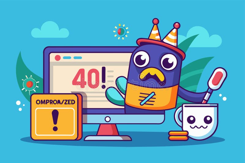 A Computer Monitor Showing a Customizable Cartoon Character ... A Computer Monitor Showing a Customizable Cartoon Character ...