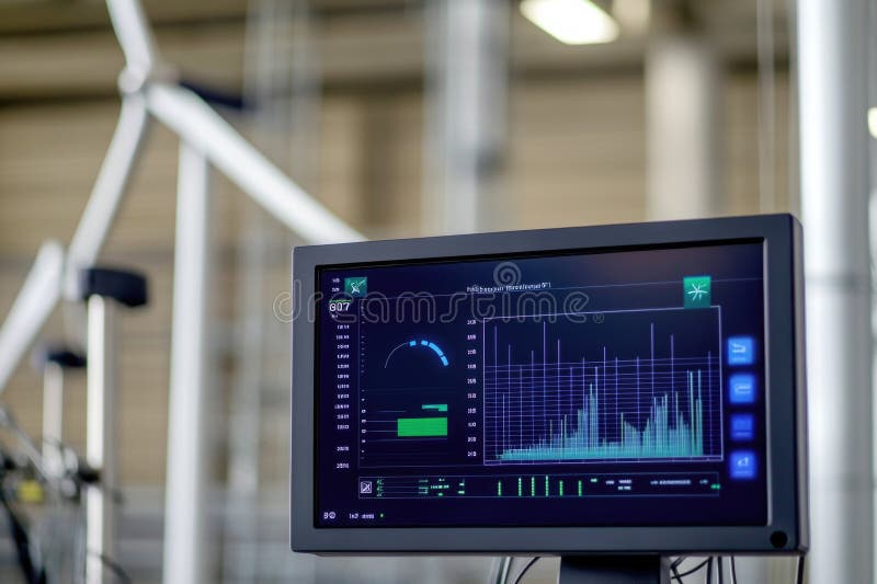 A Computer Monitor Sitting on a Desk, Providing a Compact Workspace ...