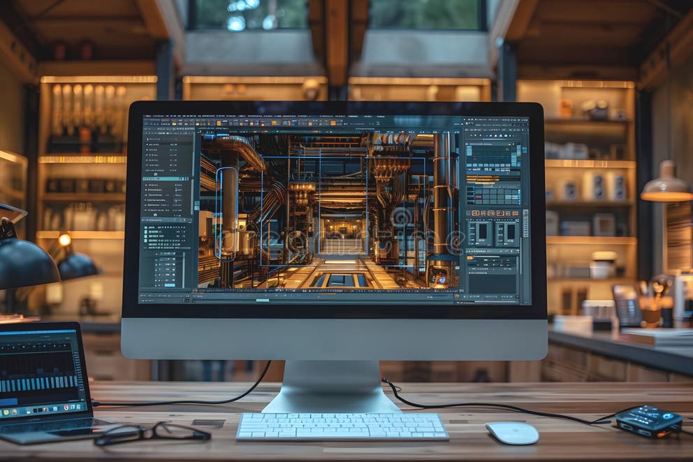 Computer Monitor with Software Created by a Chatbot Using AI, Create ...