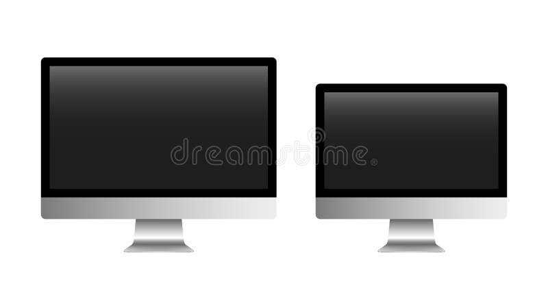 Computer Monitor Template Two Stock Vector - Illustration of background ...