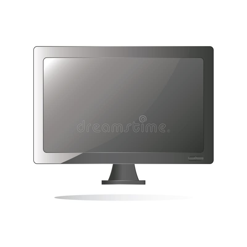 Computer Monitor. Vector Illustration Decorative Background Design ...