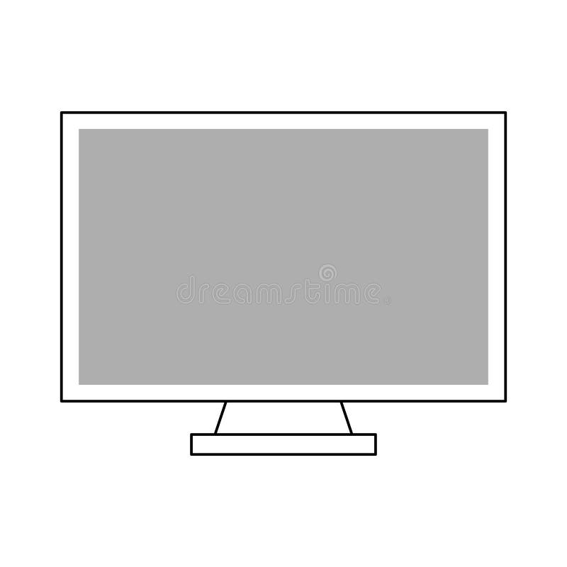 Computer Monitor , Vector Illustration Stock Illustration ...