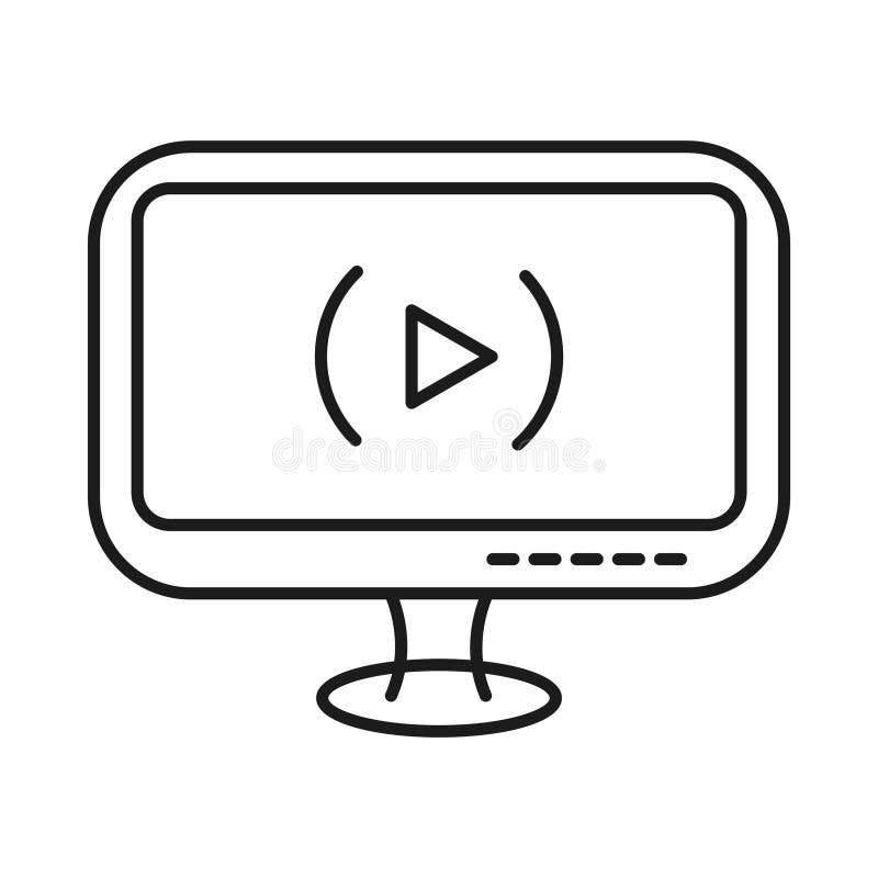 Computer, Monitor, Video, Video Player, Computer Video Icon Stock ...