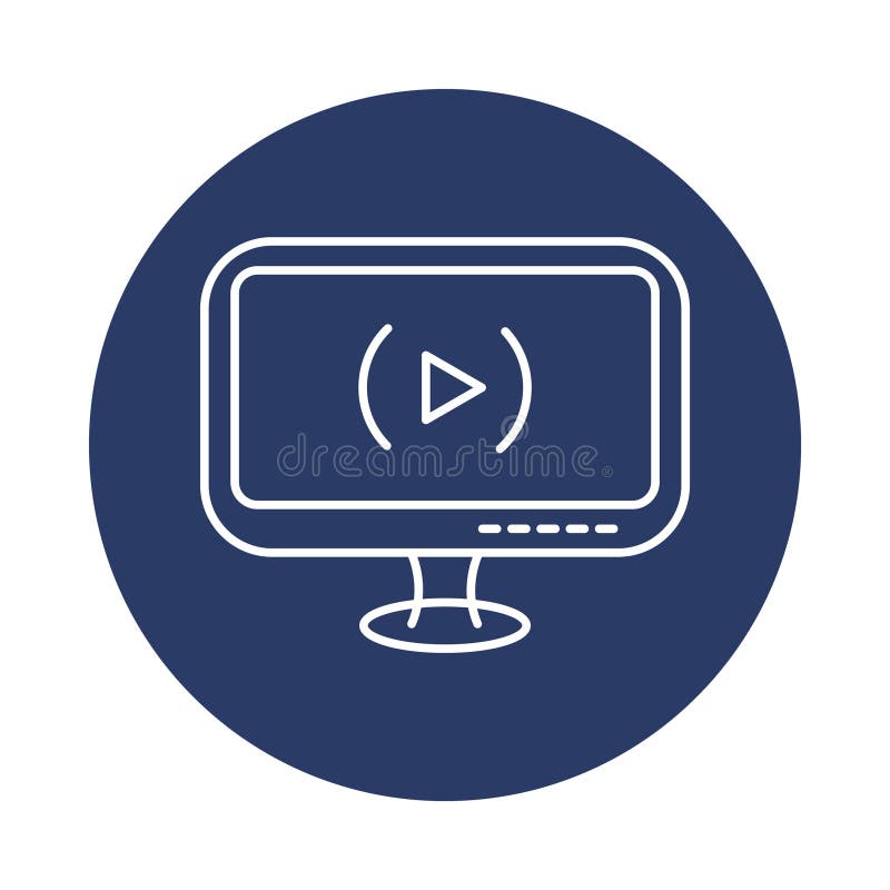 Computer, Monitor, Video, Video Player, Computer Video Icon Stock ...