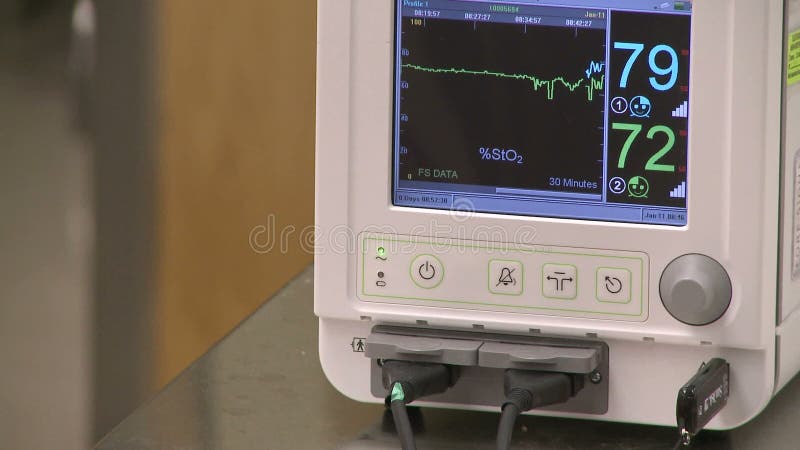 Computer Monitor for Vital Signs Stock Footage - Video of open ...
