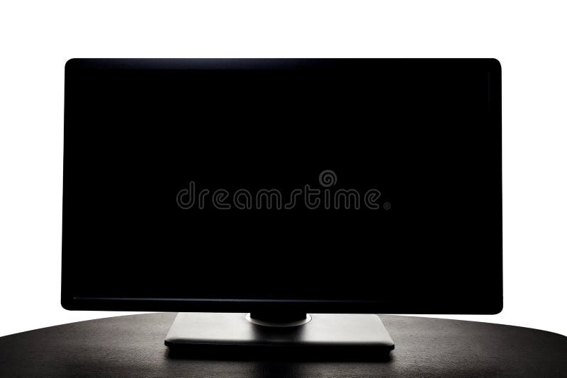 Computer Monitor on White Background Stock Photo - Image of industry ...