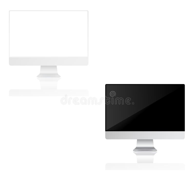 Mock Up of Computer, Laptop, Tablet and Smart Phone. Vector. Stock ...