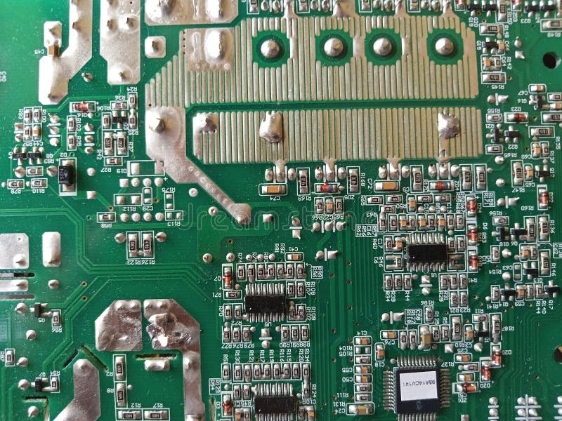 Computer board detail stock image. Image of data, green - 19583811