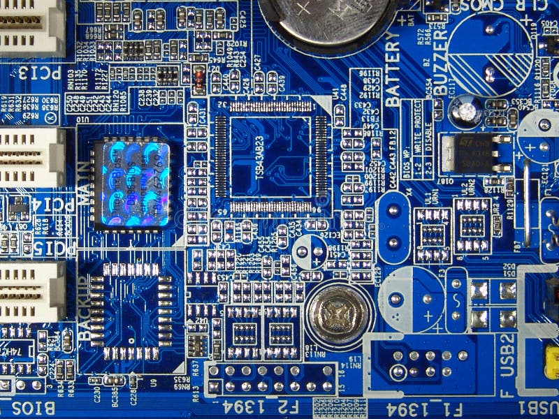 Computer motherboard stock image. Image of motherboard - 11067557