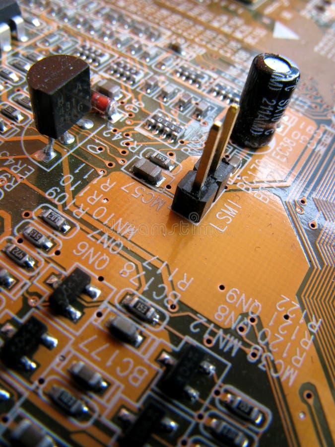 Computer motherboard stock image. Image of components - 14683761