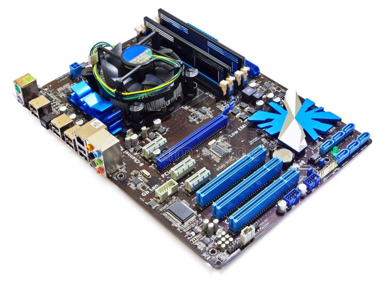 Computer motherboard stock photo. Image of isolated, repair - 17079934