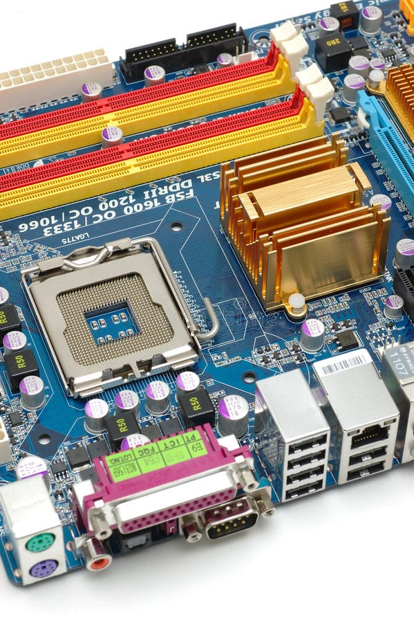 Computer motherboard stock image. Image of micro, data - 5218407