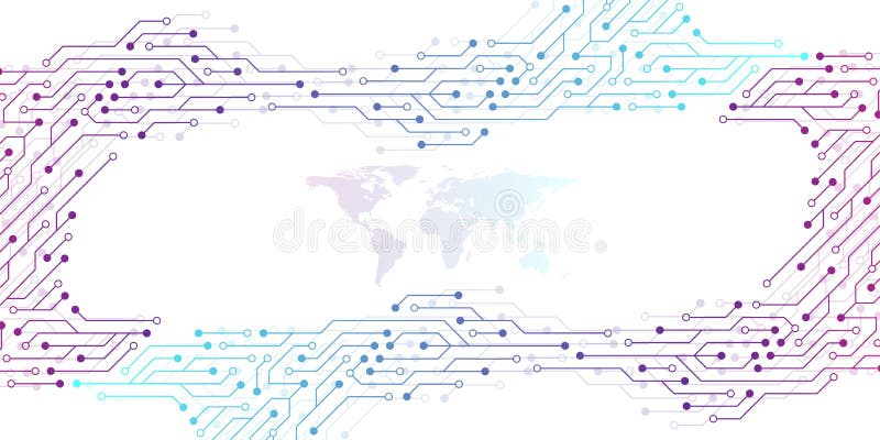 Computer Motherboard Background with Circuit Board Electronic Elements ...