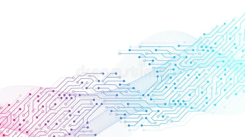 Computer Motherboard Background with Circuit Board Electronic Elements ...