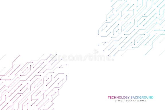 Computer Motherboard Background with Circuit Elements for Technology ...