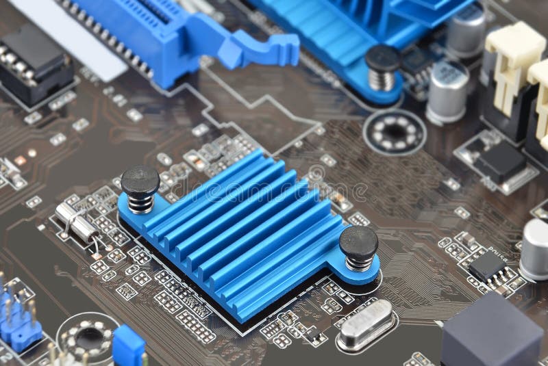 Computer motherboard board stock photo. Image of chip - 28755592