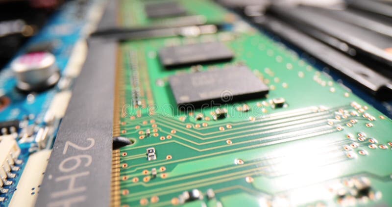 Computer Motherboard and Chip Board Concept Stock Footage - Video of ...