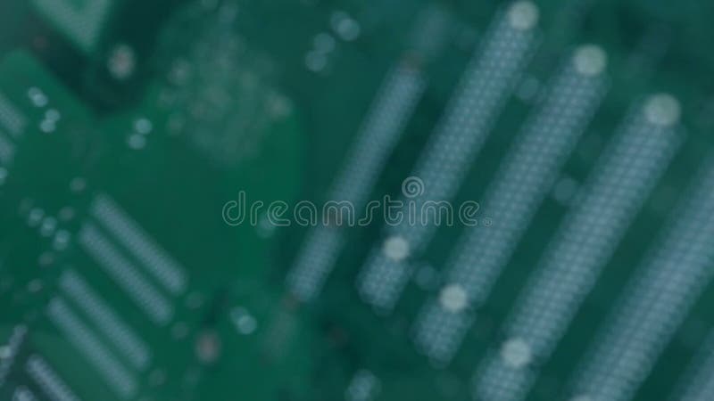 Back View of a Computer Motherboard Chip Stock Footage - Video of ...