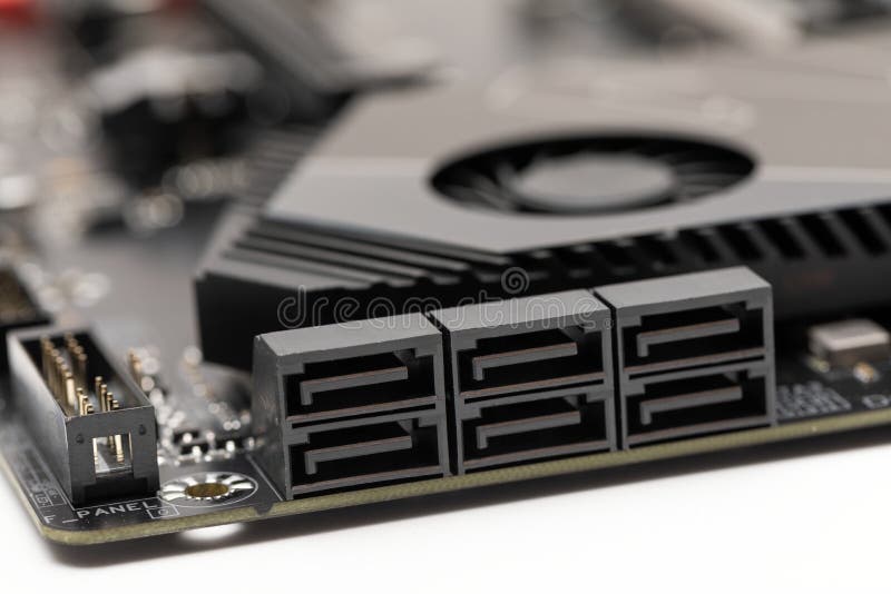 Computer Motherboard Close Up Stock Image - Image of detail ...