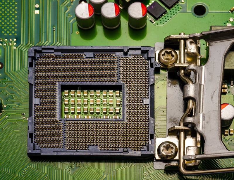 LGA 1155 socket stock image. Image of 1155, socket, intel - 49148223