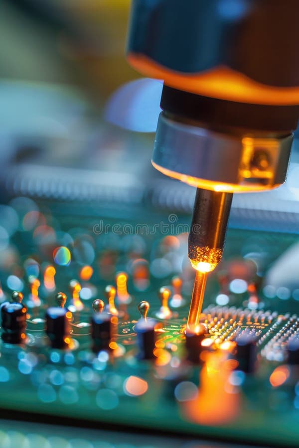 Computer Motherboard Close Up Stock Photo - Image of electronics, tech ...