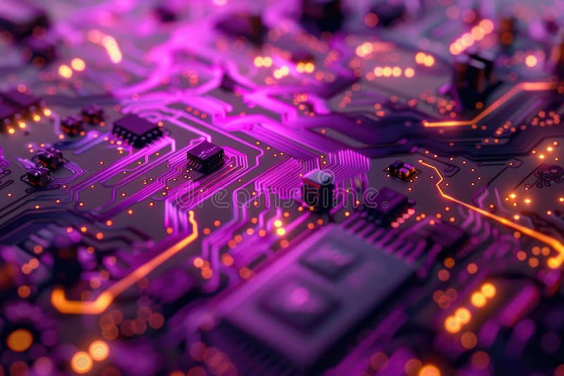 Computer Motherboard Close Up Stock Image - Image of circuitry ...