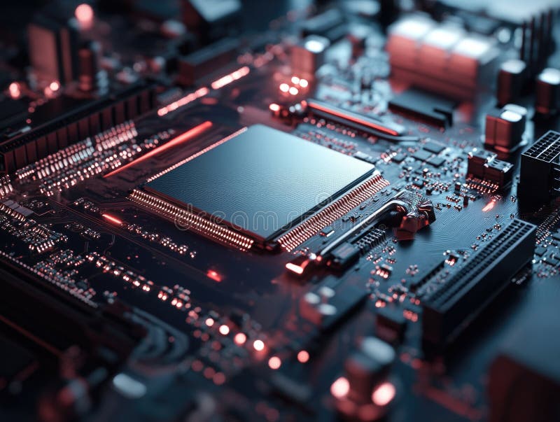 Computer Motherboard stock image. Image of motherboard - 376206729