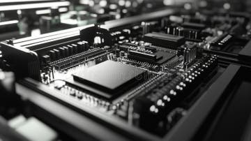 Computer Motherboard stock image. Image of circuit, design - 377272589