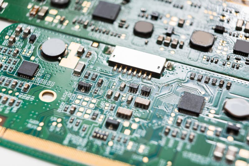 Computer Motherboard Components Close Up Stock Photo - Image of board ...