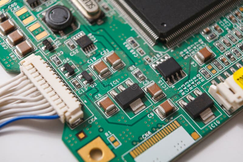 Computer Motherboard Components Close Up Stock Image - Image of memory ...