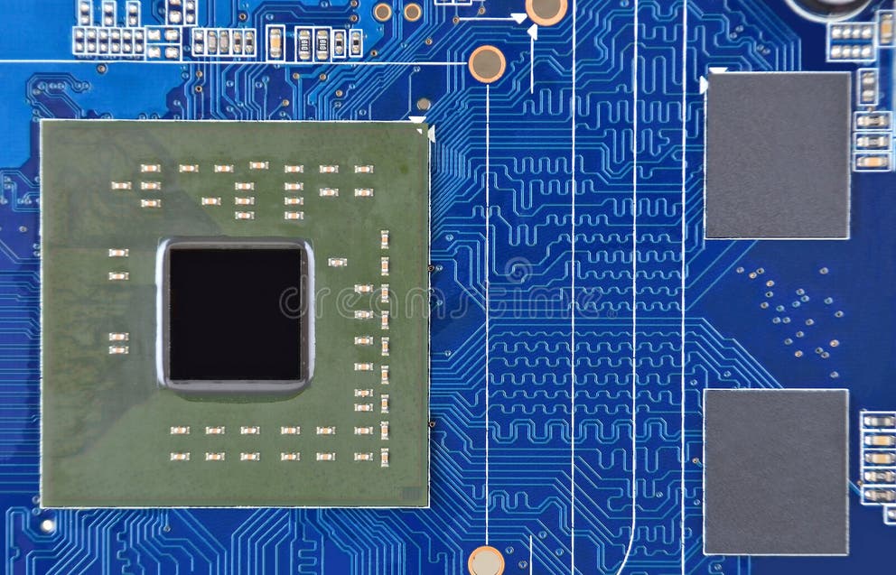 Computer Motherboard, CPU Socket Stock Photo - Image of device ...