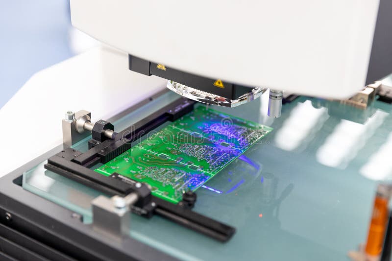 Computer Motherboard 3D Non-contact Measurement Stock Image - Image of ...