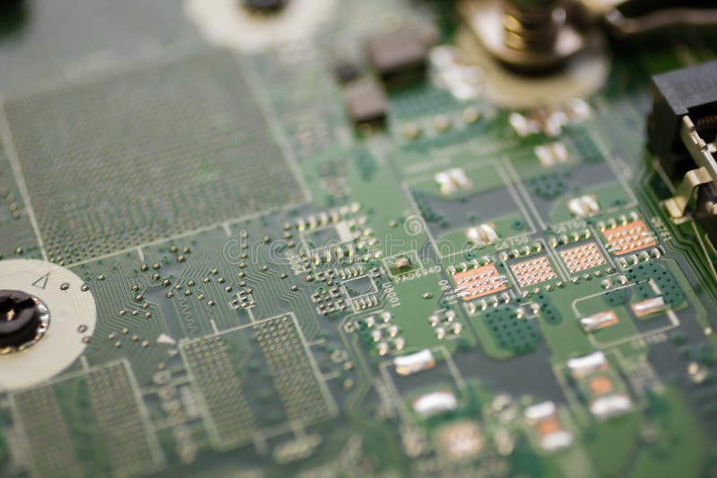 Computer Motherboard Digital Chip. Electronic Computer Hardware ...