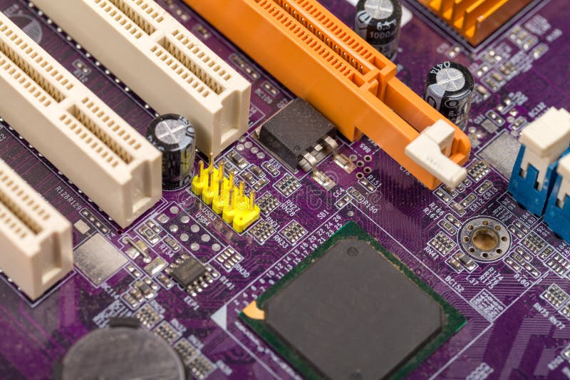 Computer Motherboard. Electronic Circuit Board Stock Image - Image of ...