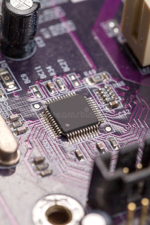 Computer Motherboard. Electronic Circuit Board Stock Photo - Image of ...