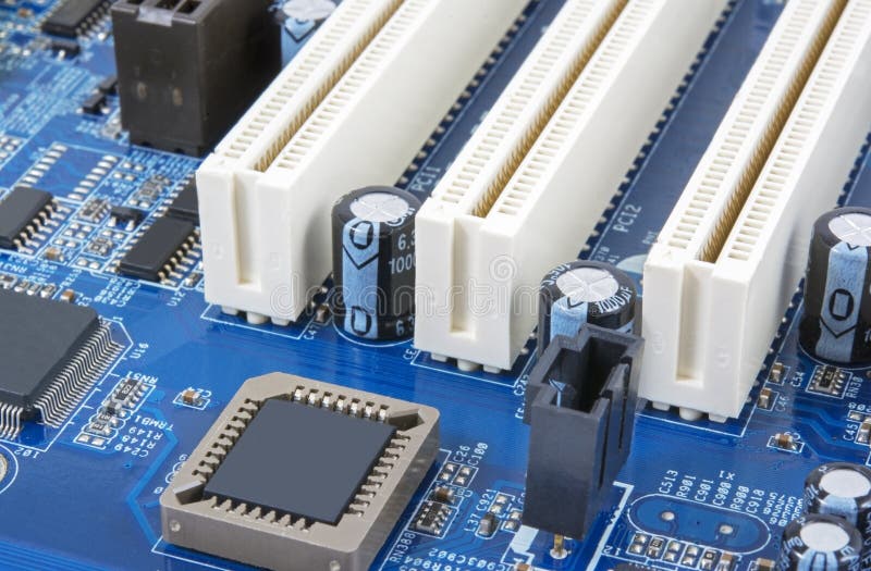 Motherboard and RAM memory stock photo. Image of microprocessor - 137672572