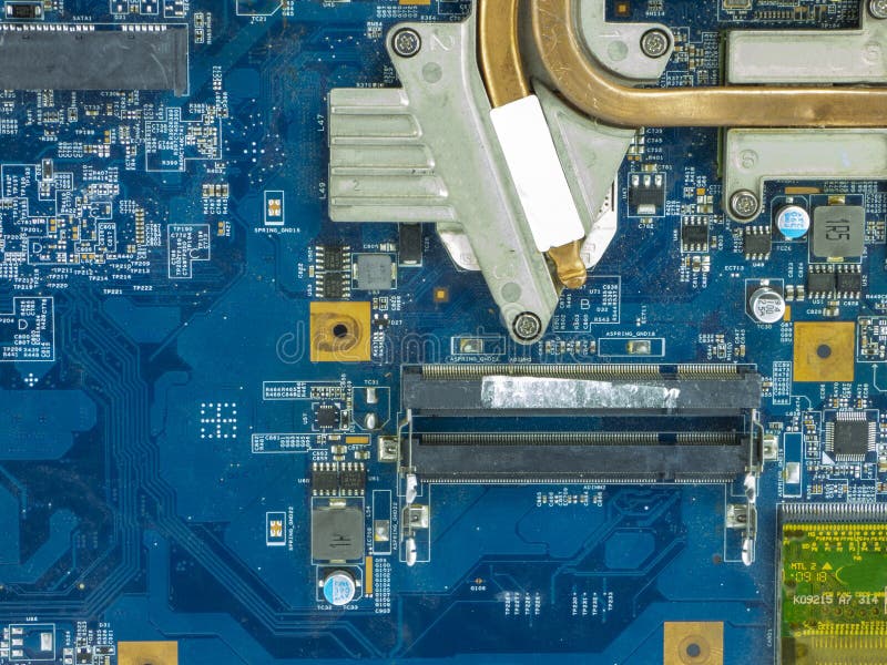 Computer Motherboard Electronic Part Stock Image - Image of motherboard ...