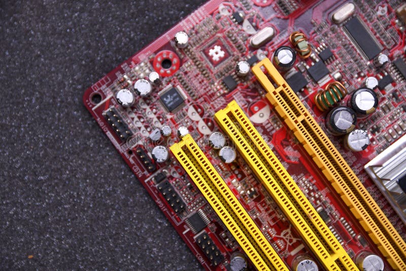 Computer Motherboard and Electronical Components Cpu Gpu Memory and ...