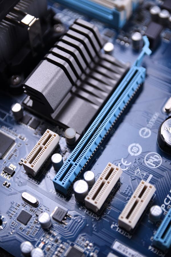 Computer Motherboard and Electronical Components Cpu Gpu Memory and ...