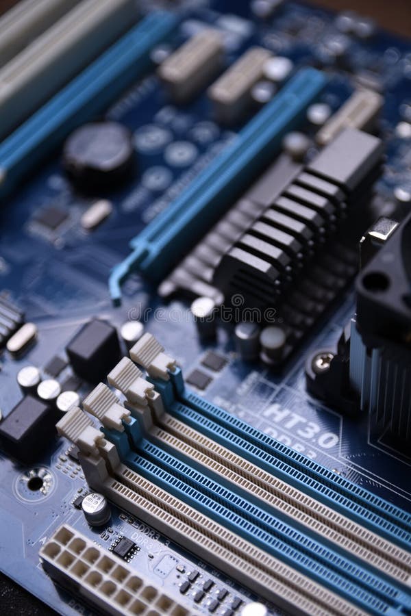 Computer Motherboard and Electronical Components Cpu Gpu Memory and ...