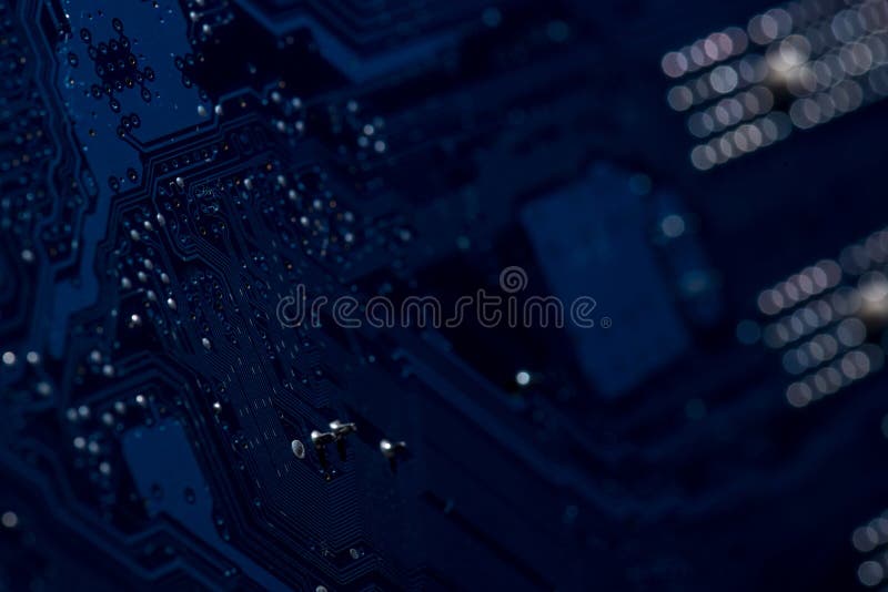 Computer Motherboard Elements Stock Image - Image of electronic, macro ...